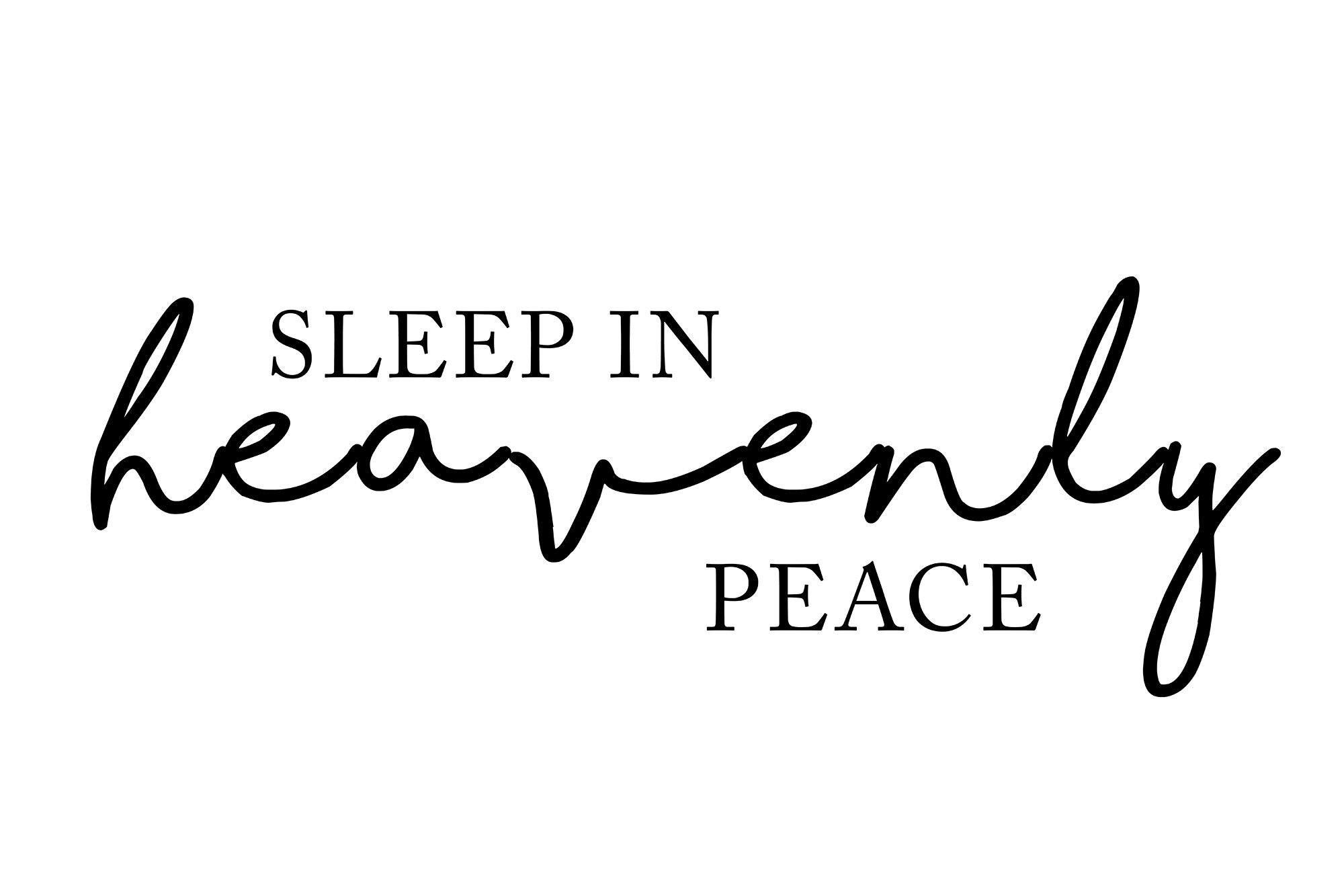 11x14 Sleep in Heavenly Peace Christmas Printable Wall Art DIGITAL FILE ...