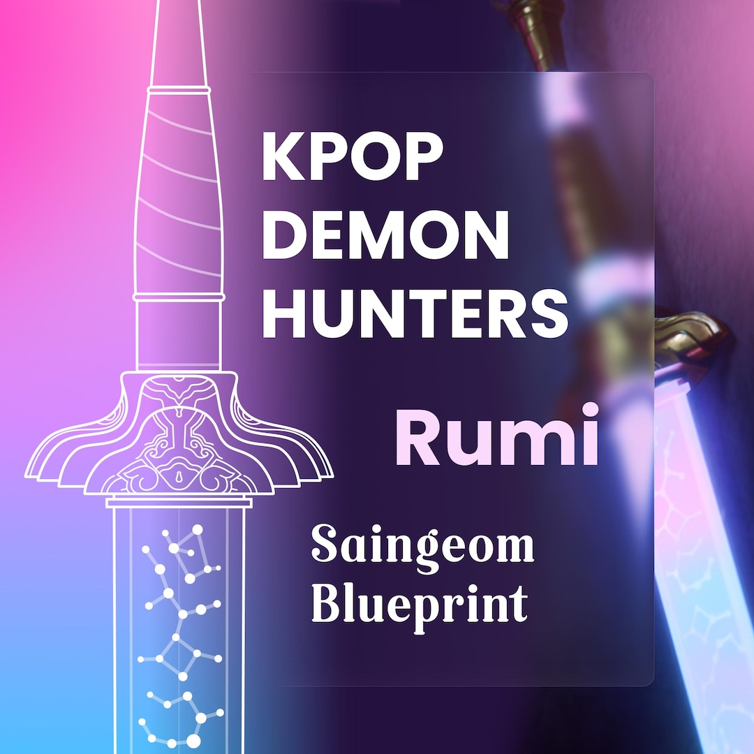 Rumi Saingeom Blueprint – K-pop Demon Hunters Sword | Digital Cosplay ...