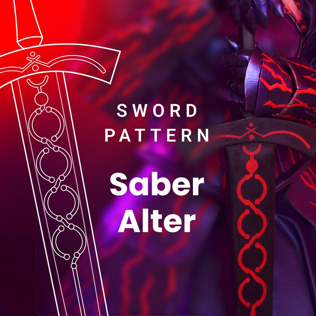 Projeto da Espada de Sabre Alter Excalibur – Fate/stay night: Cosplay ...