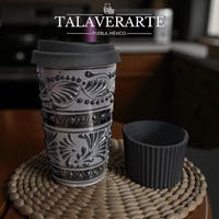 Blue Talavera Glass Cup - Etsy