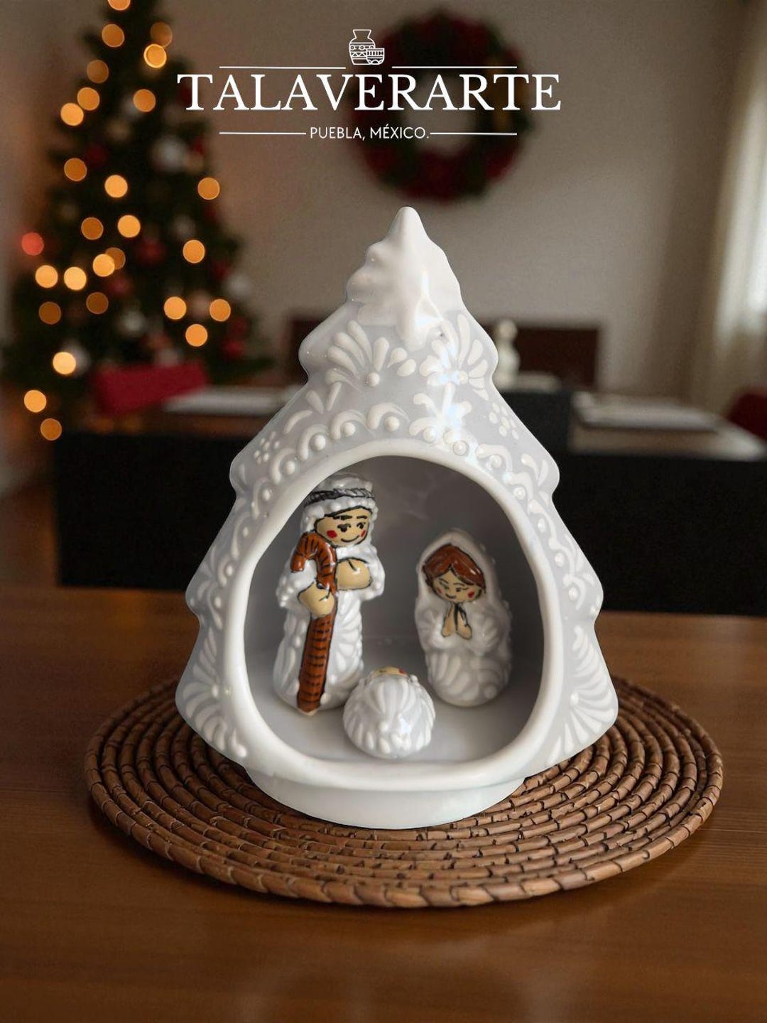 Talavera/traditional White Nativity Scene - Etsy
