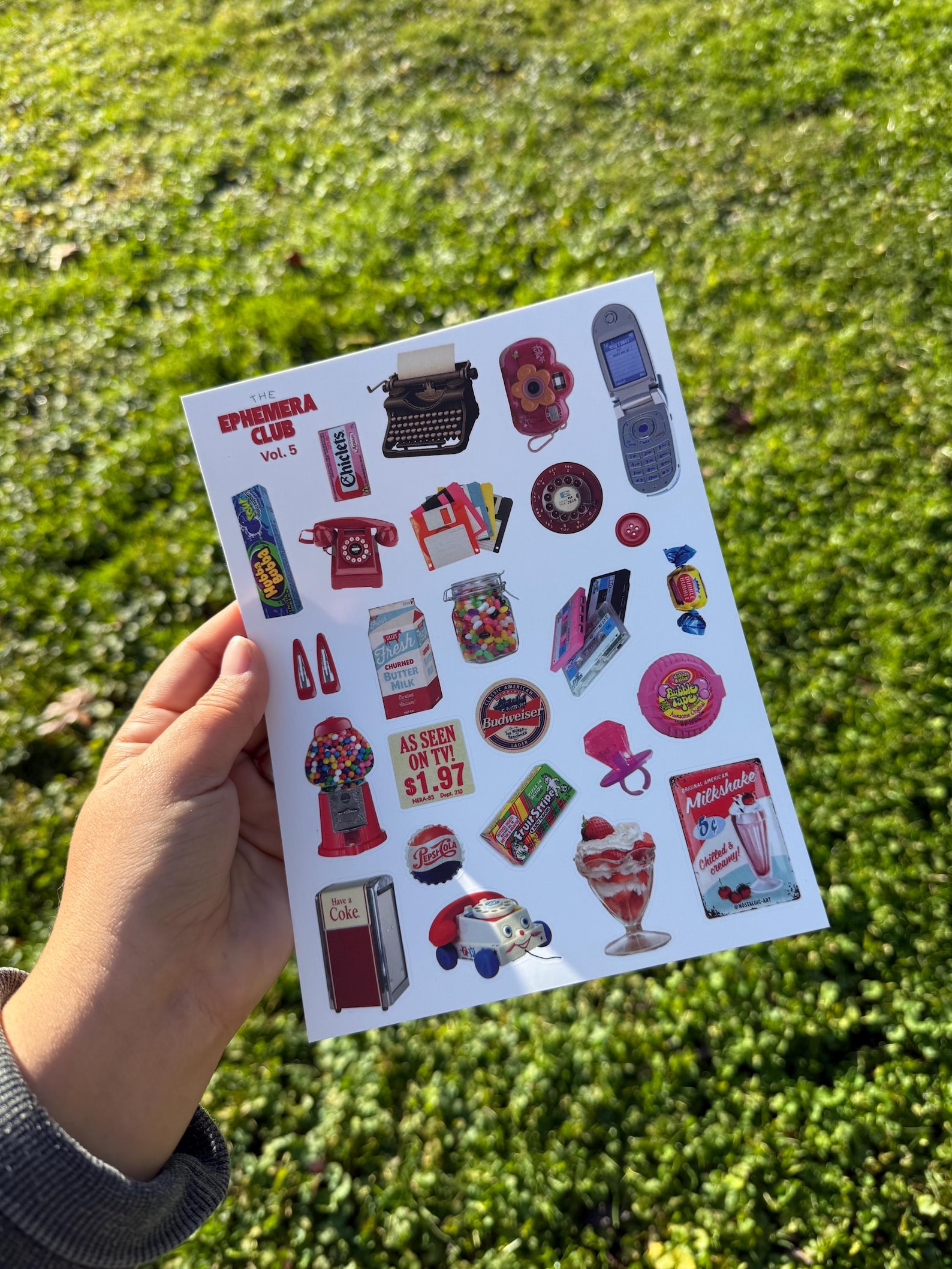 Retro Nostalgia Sticker Sheet • Vintage Throwback Stickers • 90s 2000s ...