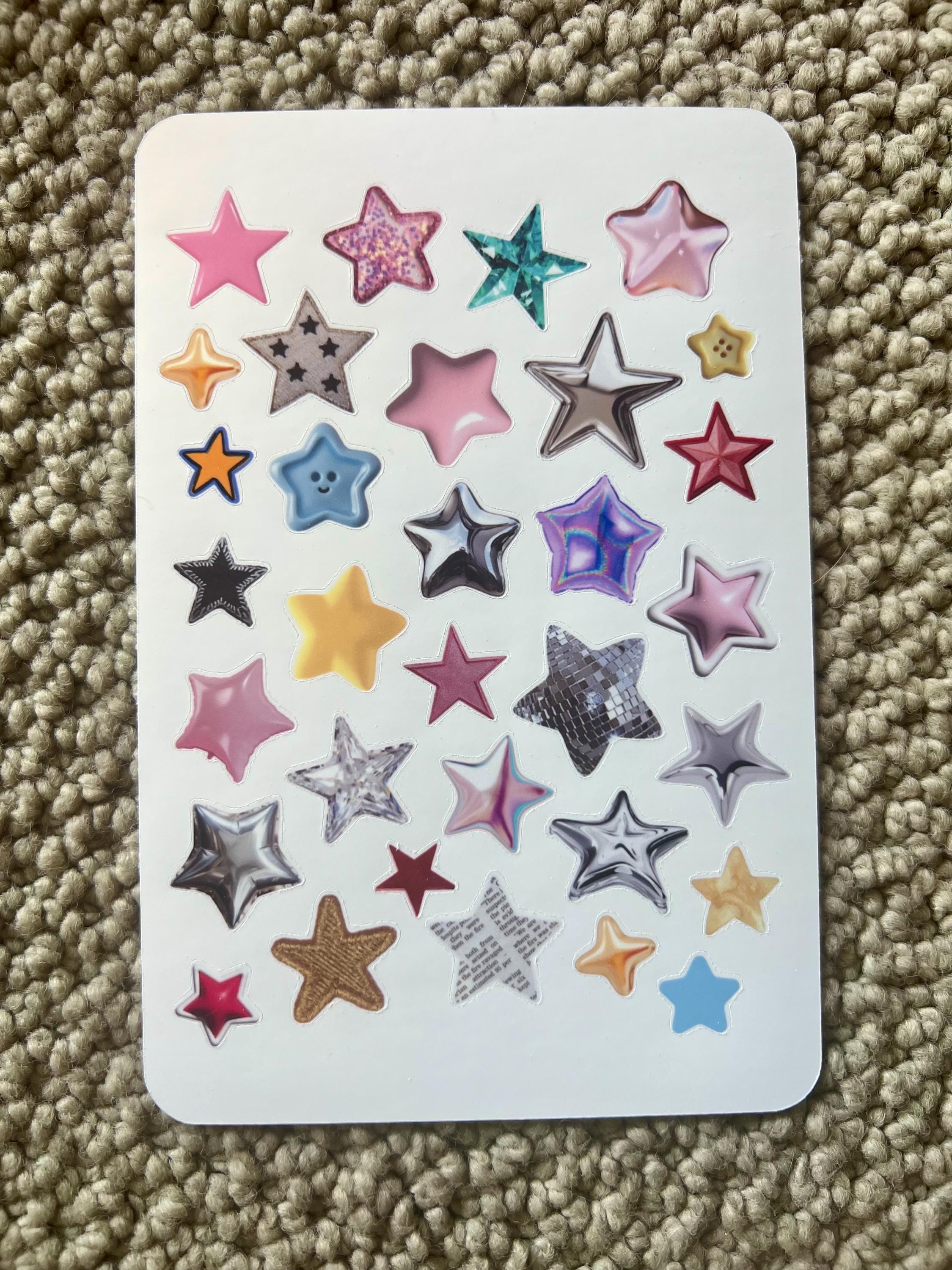 Star Stickers | Mixed Media Scrapbook, Planner (4x6) - Etsy