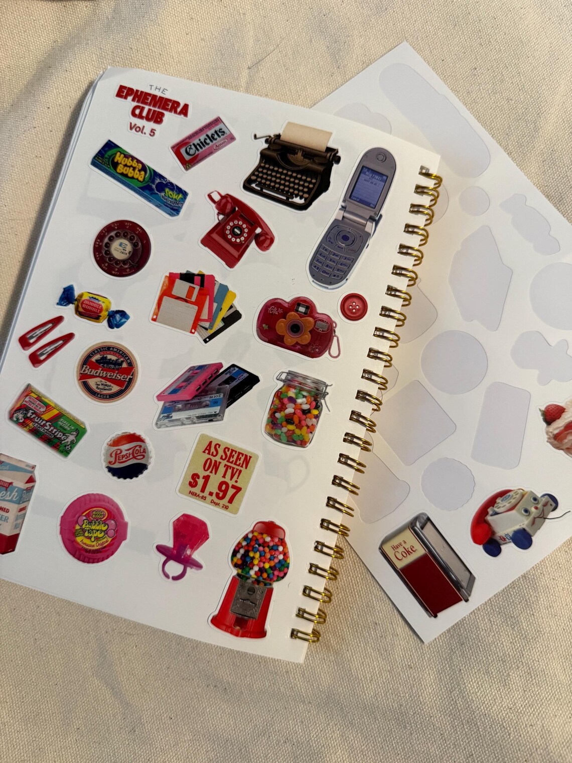 Retro Nostalgia Sticker Sheet • Vintage Throwback Stickers • 90s 2000s ...