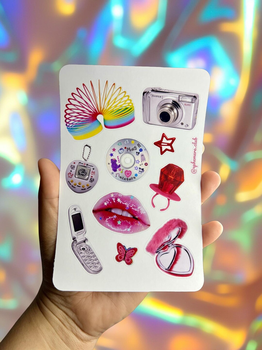 Y2K Sticker Sheet – 2000s Nostalgia Scrapbook Stickers (4x6) - Etsy