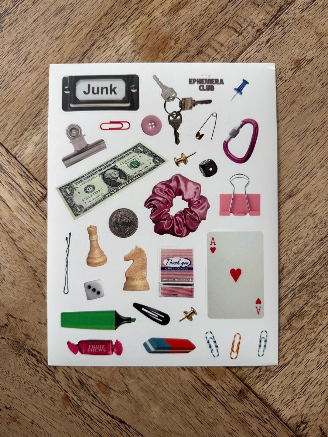 Junk Drawer Sticker Sheet - Etsy