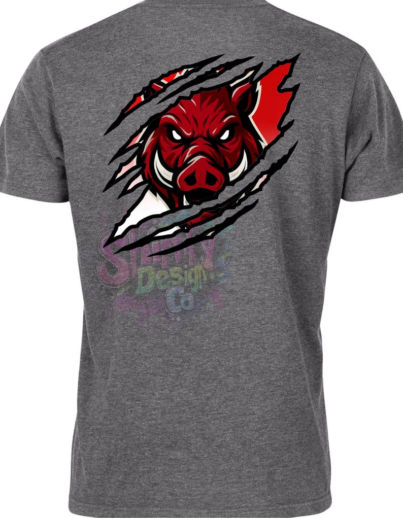 Razorback Ripped PNG, Digital Download, Viral, DTF, 300 DPI ...