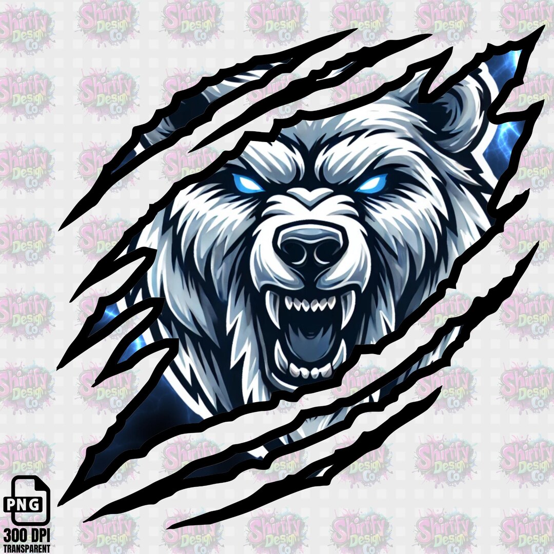 Polar Bears Ripped PNG, Digital Download, Viral, DTF, 300 DPI ...