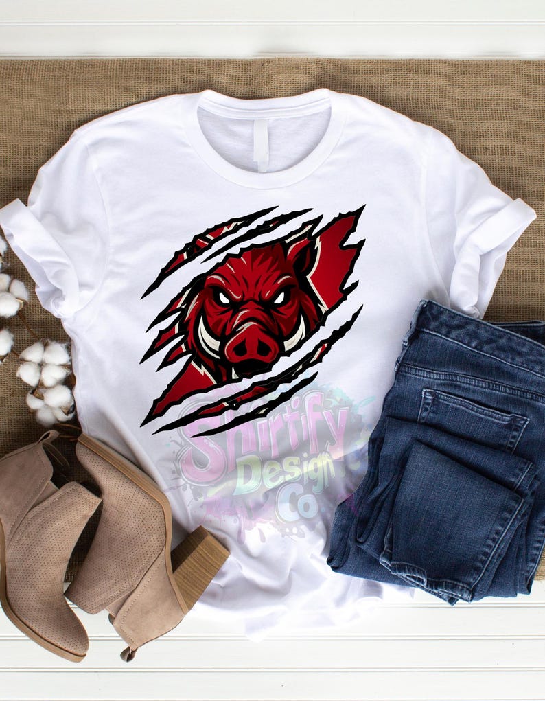 Razorback Ripped PNG, Digital Download, Viral, DTF, 300 DPI ...