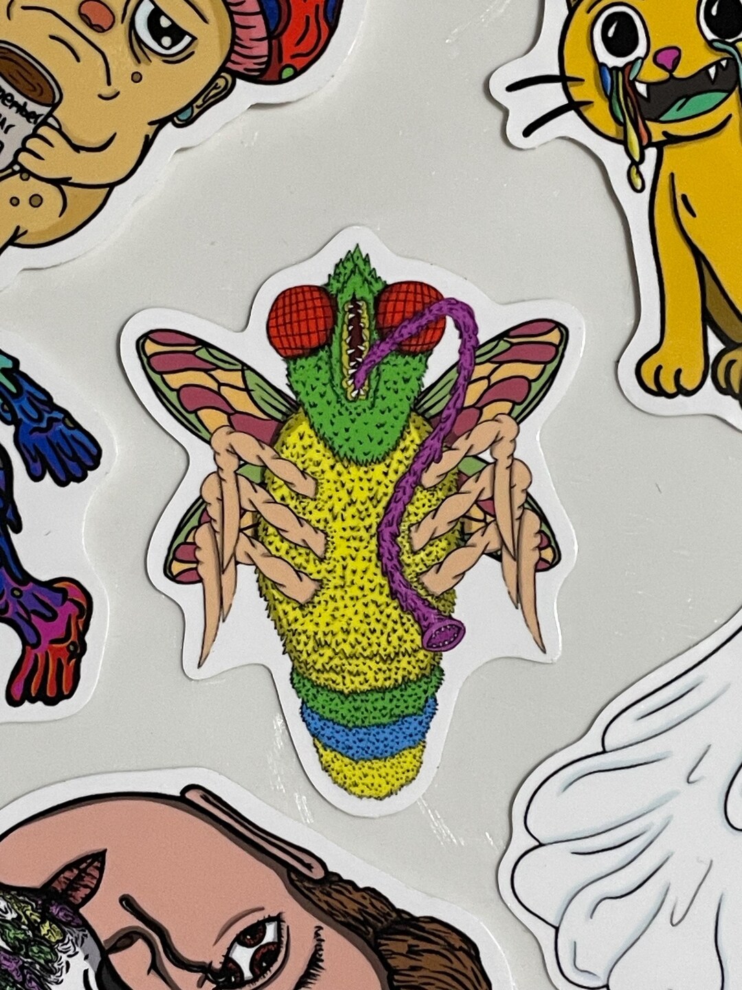 Mutant Fly Sticker | Psychedelic Insect | 2.5” Vinyl Art Sticker ...
