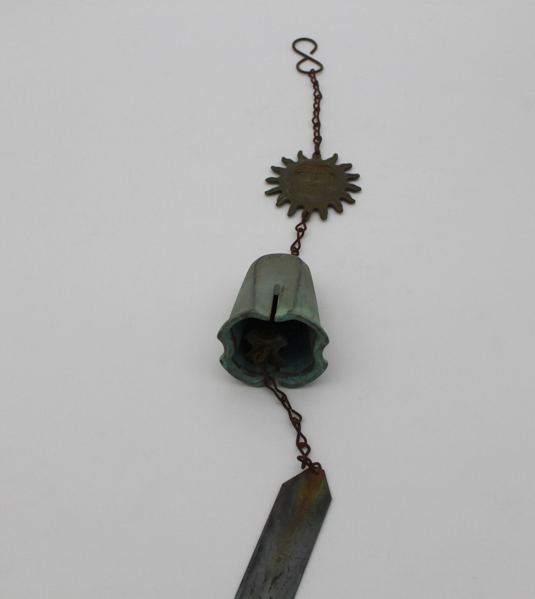 Bronze Sunshine Sun Face Design Wind Chime Bell Paolo Solari Arcosanti ...