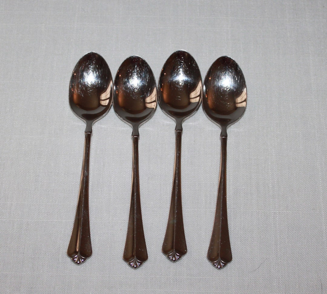 Oneida Stainless Cube Mark Julliard 4 Teaspoons Spoons - Etsy