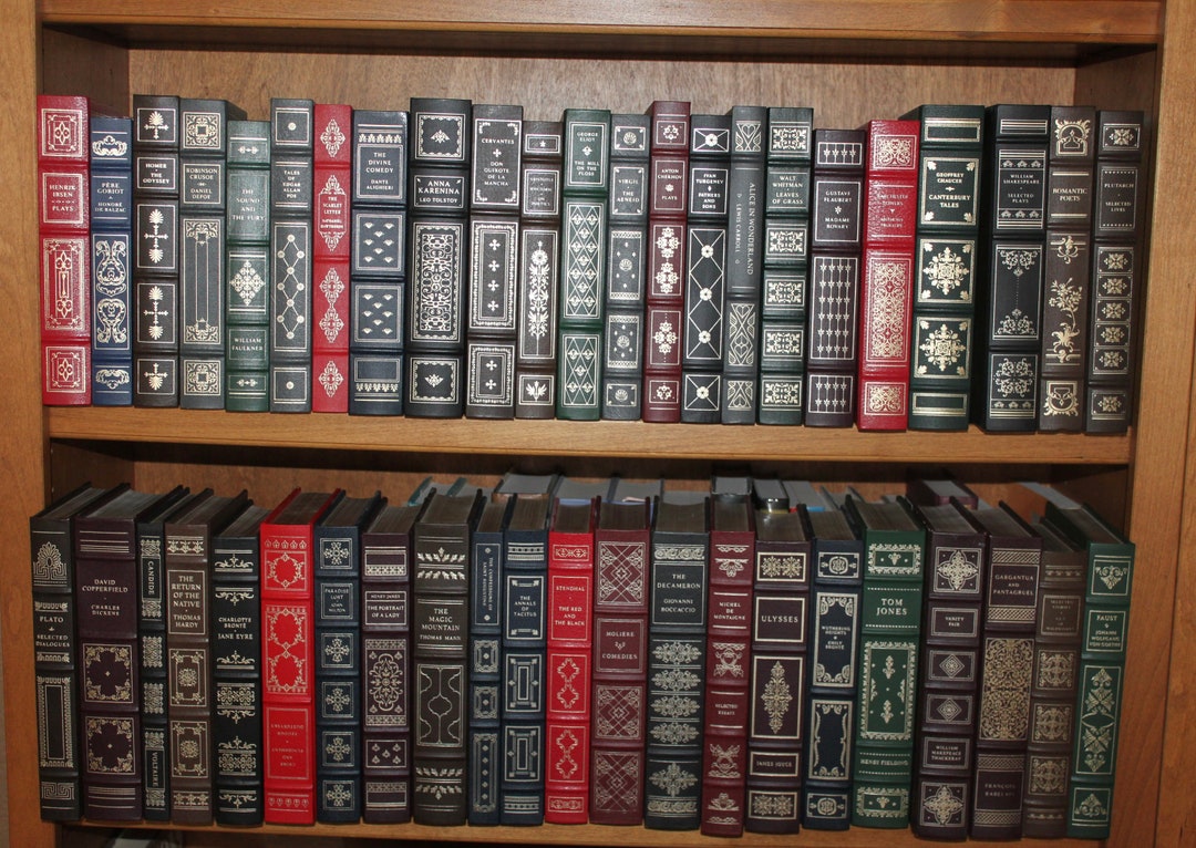 Lot of 45 Franklin Library Faux Leather Books Leatherette - Etsy