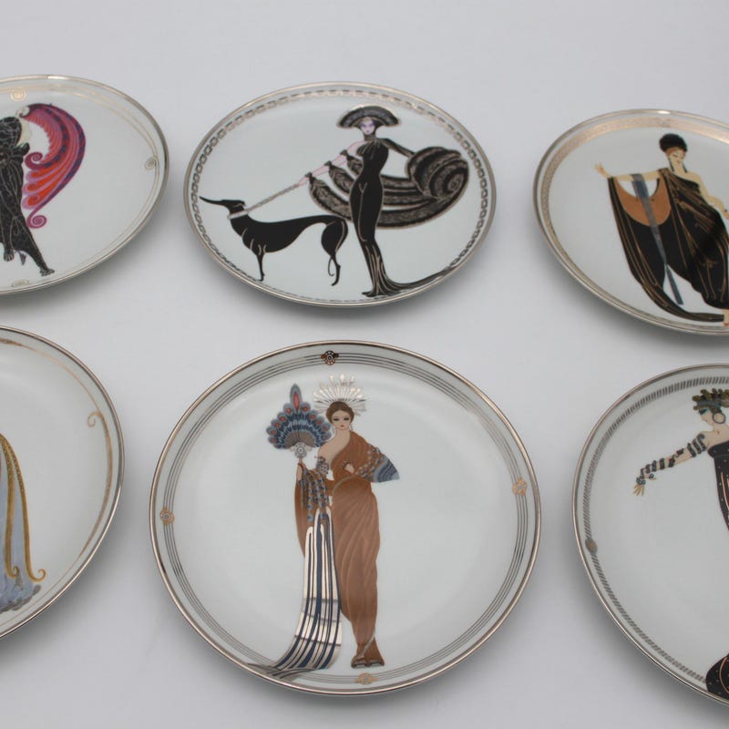 Porcelain Erte Plate - Etsy
