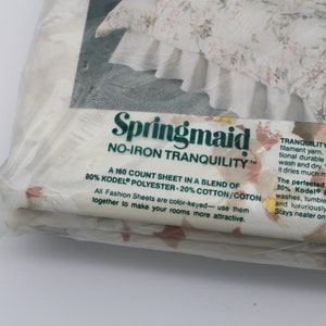Vintage Springmaid No Iron Tranquility Queen Sheet Set Key Largo ...