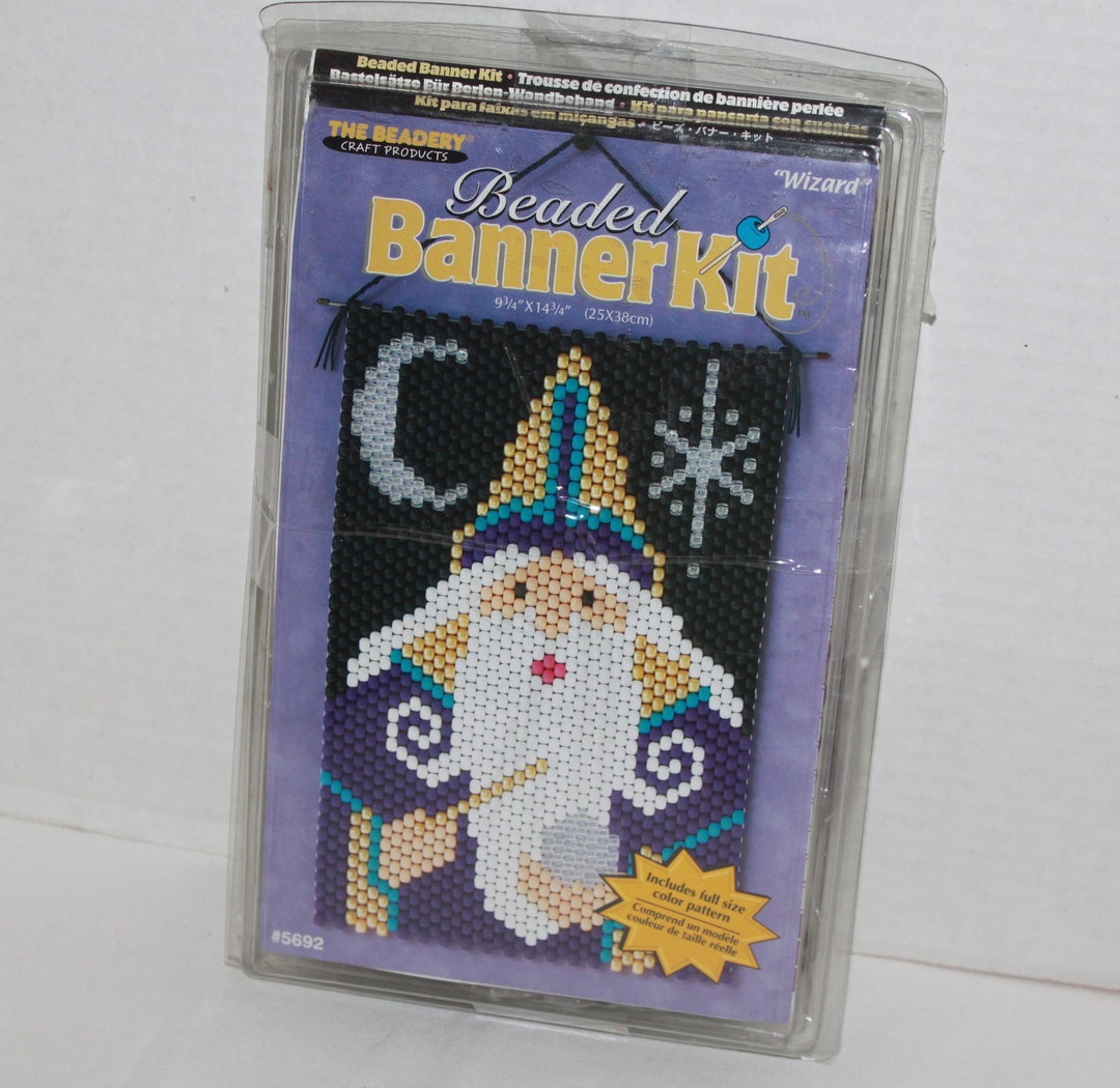 The Beadery Beaded Banner Kit Wizard No 5692 - Etsy