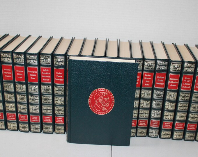 20 Volume Book Set Nobel Prize Library 1971 Helvetica Press - Etsy