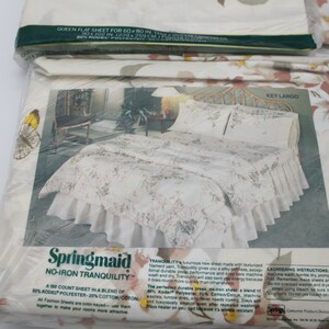 Vintage Springmaid No Iron Tranquility Queen Sheet Set Key Largo ...