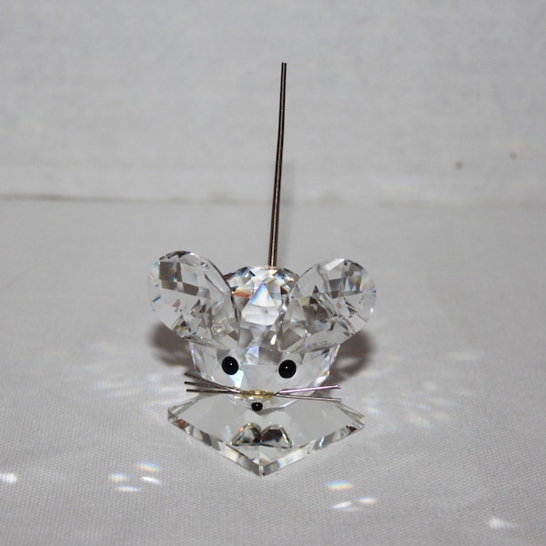 Swarovski Crystal Mouse Figurines - Etsy