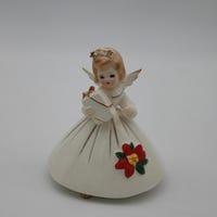 Vintage Set of Porcelain Christmas Angels - Etsy