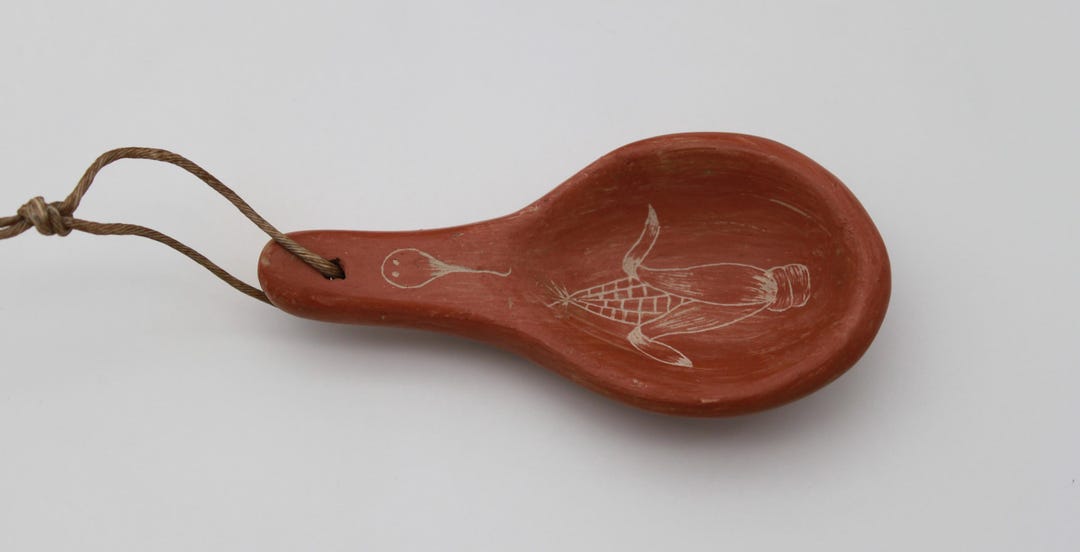 Signed L. R. Namoki Spoon Hopi Pottery Corn 3 3/4" Long - Etsy