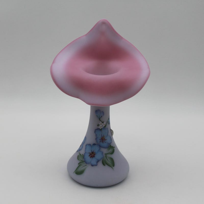 Fenton Burmese Glass Vases - Etsy