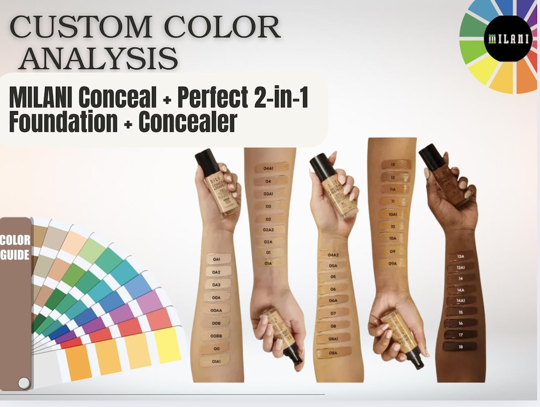 Color Analysis for MILANI Conceal and Perfect Foundation. Your Perfect ...