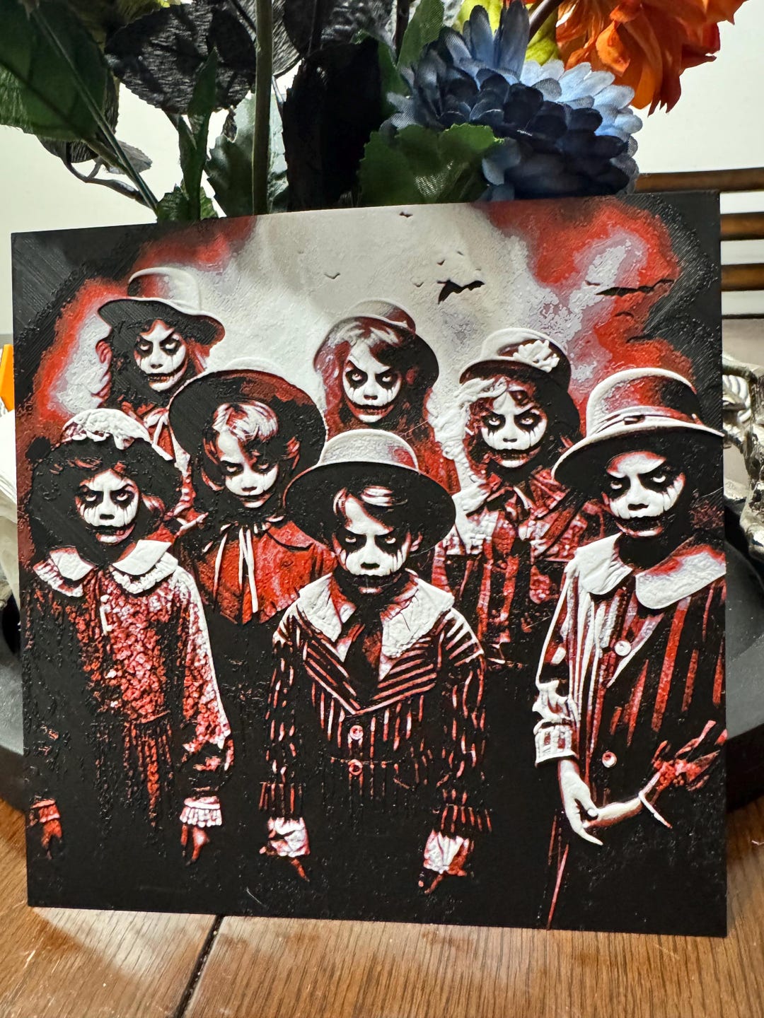 3D Printed Halloween Trick or Treat Kids Spooky Wall Art - Etsy