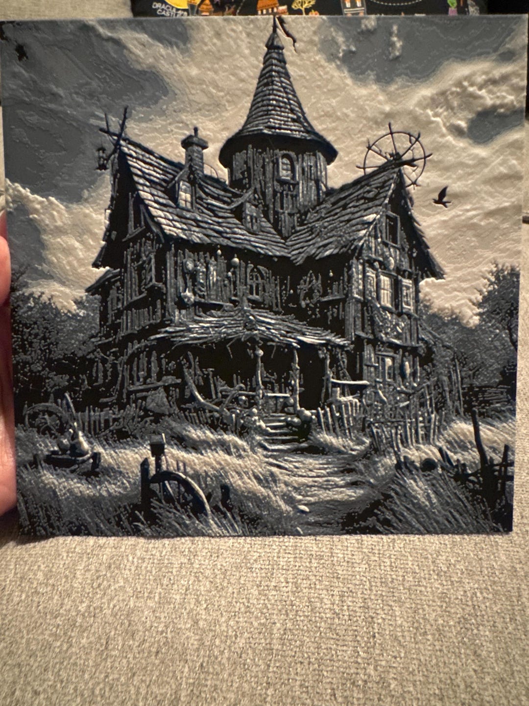 3D Printed Dark Haunted House - Etsy