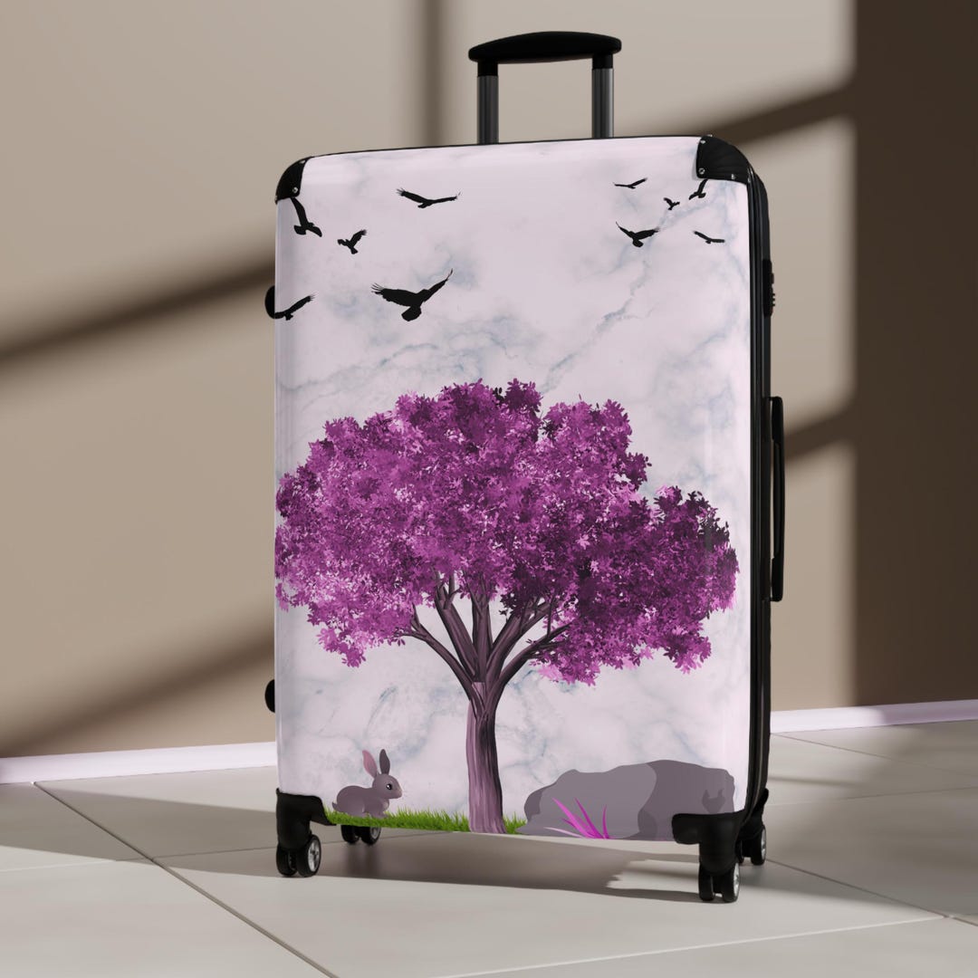 Cherry Blossom Suitcase, Luggage for Nature Lovers, Floral Travel Gear ...
