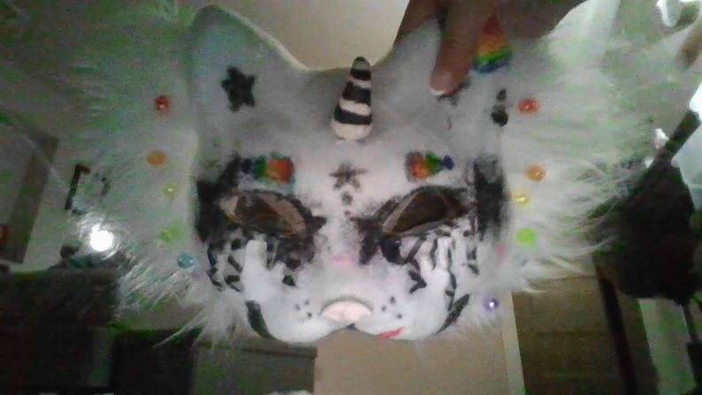 Old Therian Mask! Affordable, Rainbow, and Handmade! - Etsy