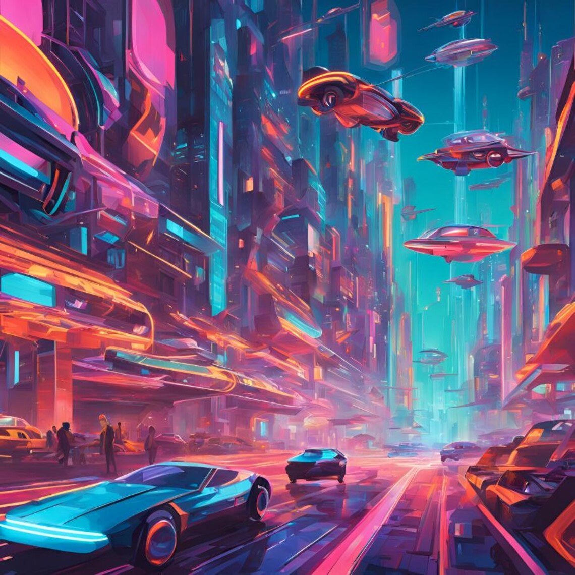 Retro Futurism Digital Download Print - Etsy