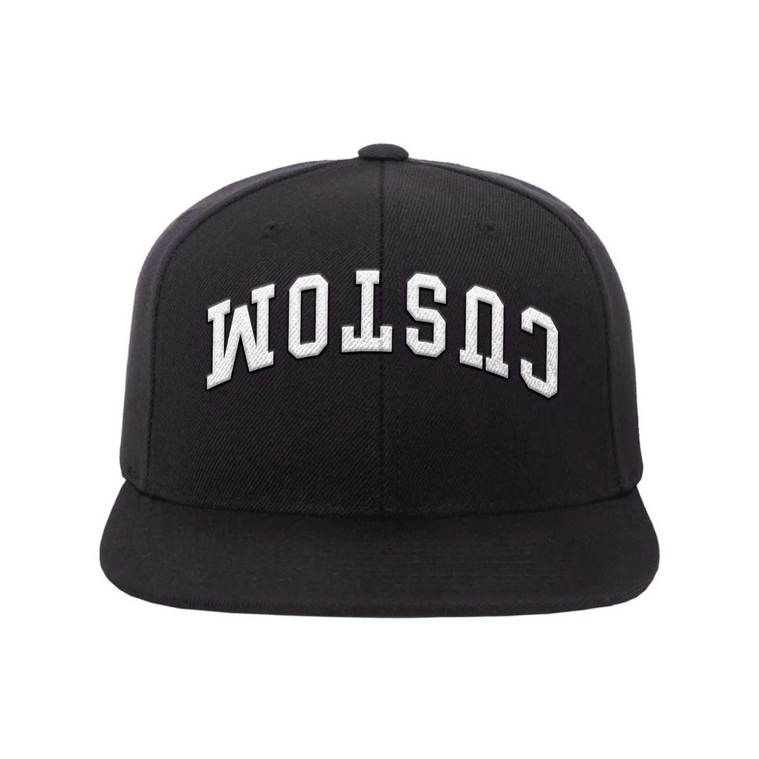 Custom Two Tone Hat Embroidered Custom Snapback Varsity Font Hat Custom ...