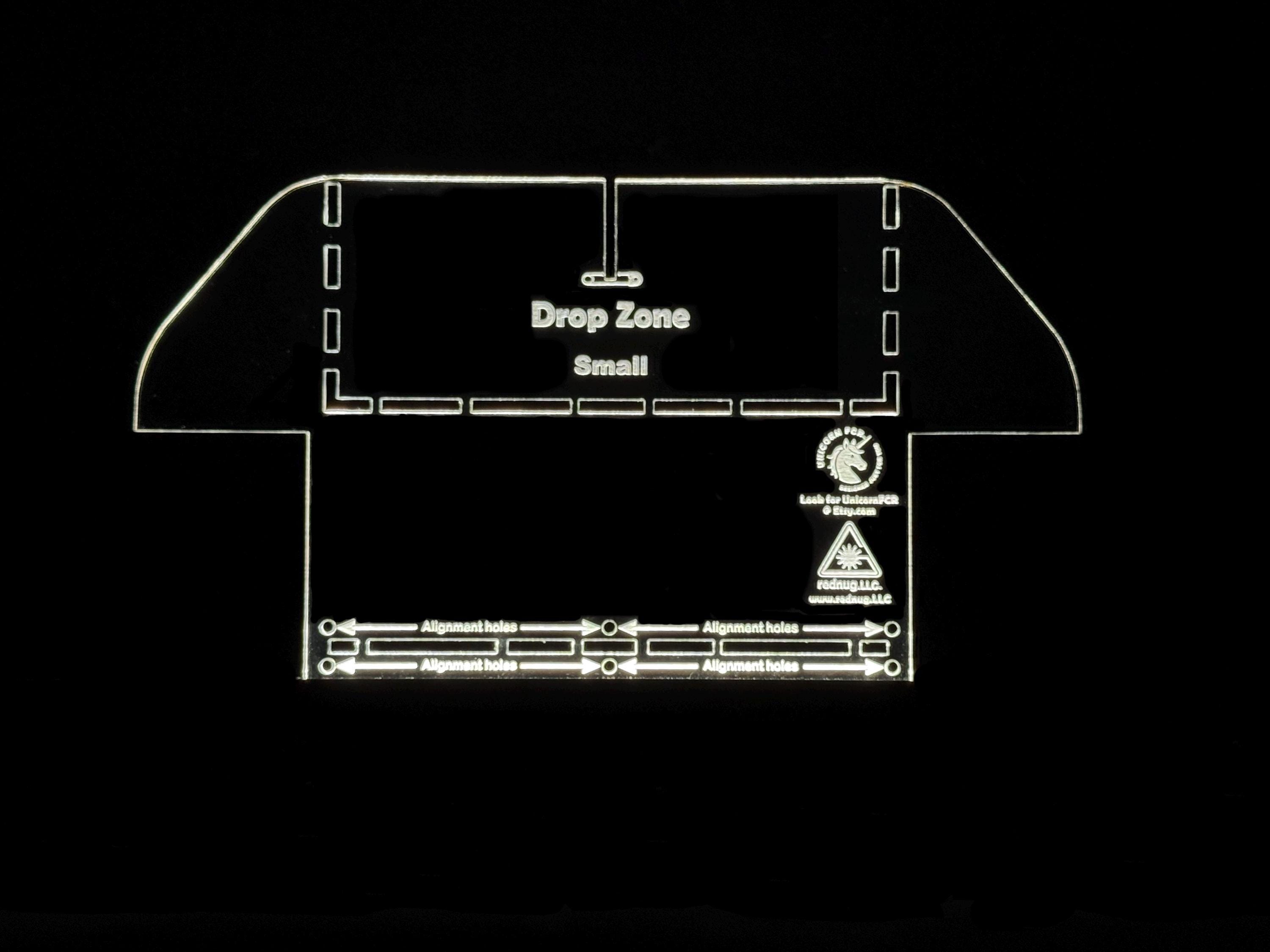 Byannie - Drop Zone - Acrylic Template - Etsy