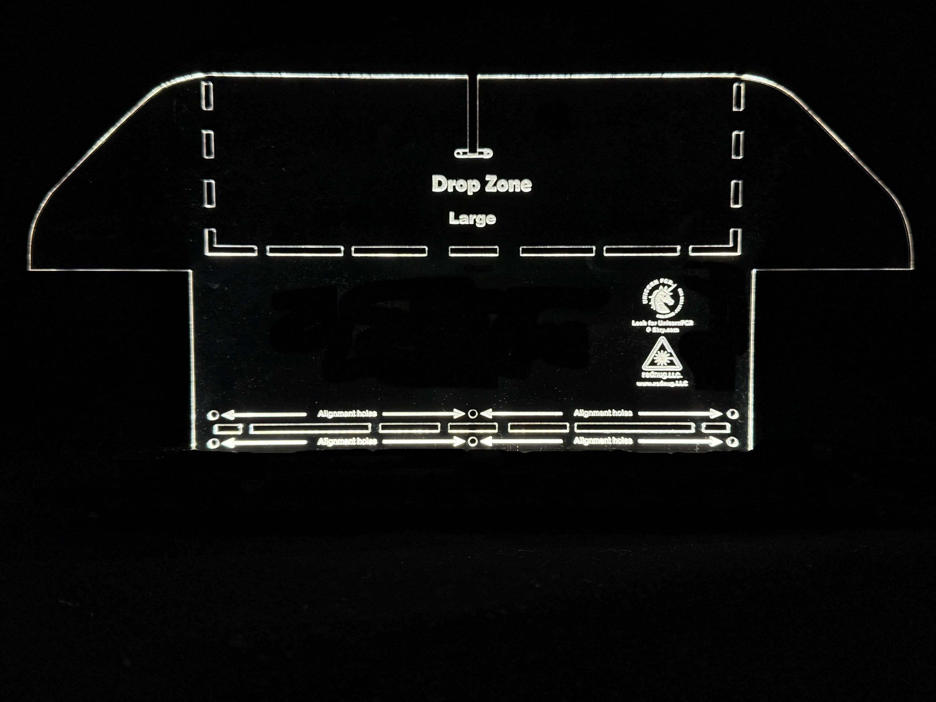 Byannie - Drop Zone - Acrylic Template - Etsy