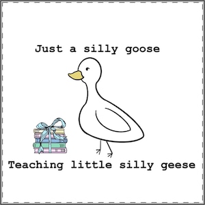Satin Poster, Silly Goose Classroom Decor, Teacher Gift, Wall Art ...