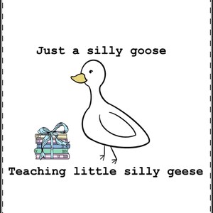 Satin Poster, Silly Goose Classroom Decor, Teacher Gift, Wall Art ...