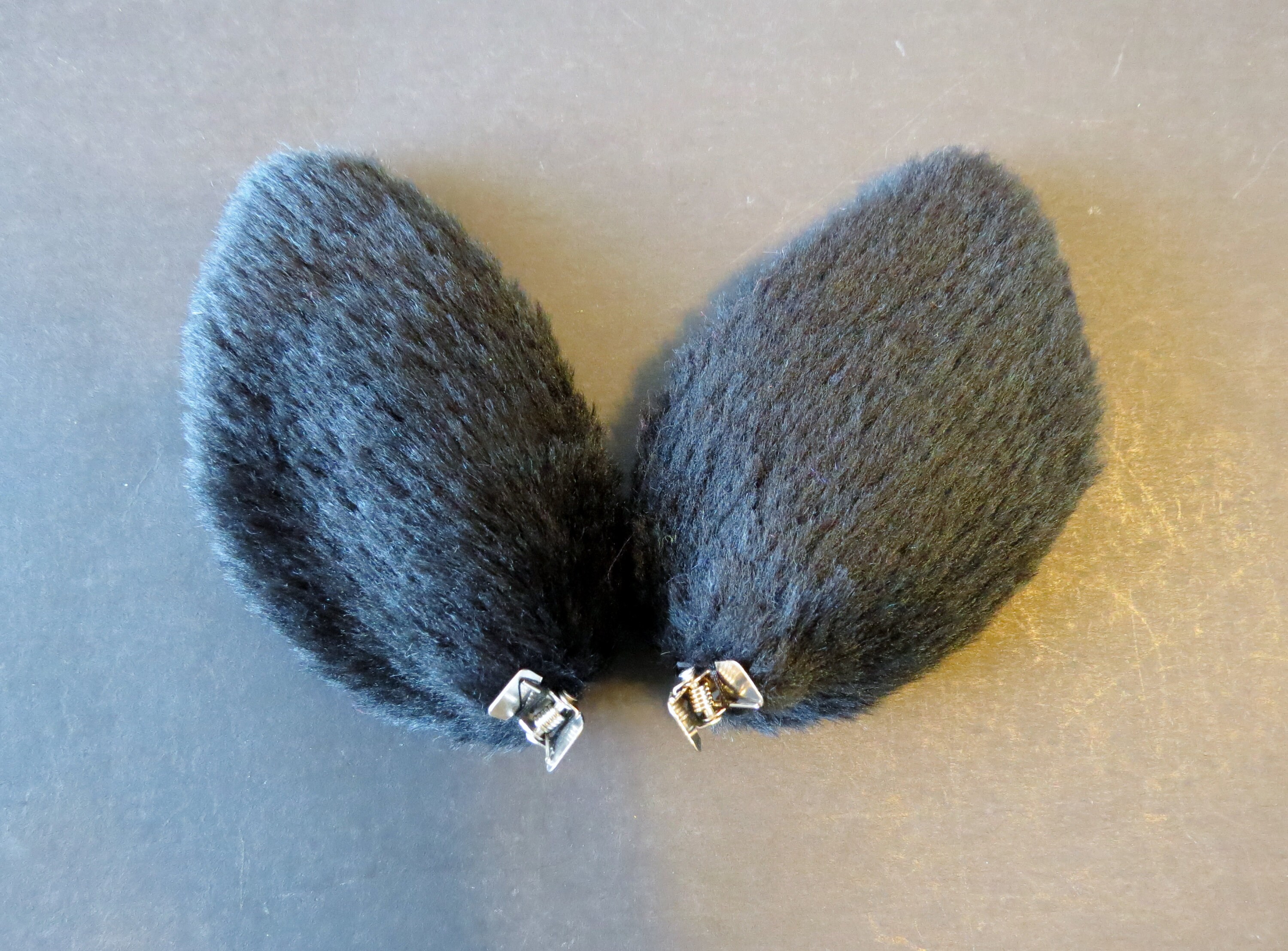 Binx Black Cat Costume Set Ears and Tail Faux Fur Halloween - Etsy