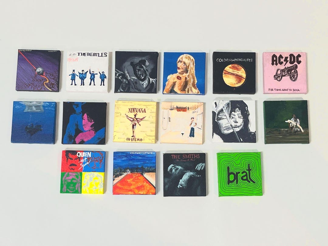 Small Album Cover Paintings - Original Paintings, Acrylic, Wall/table ...