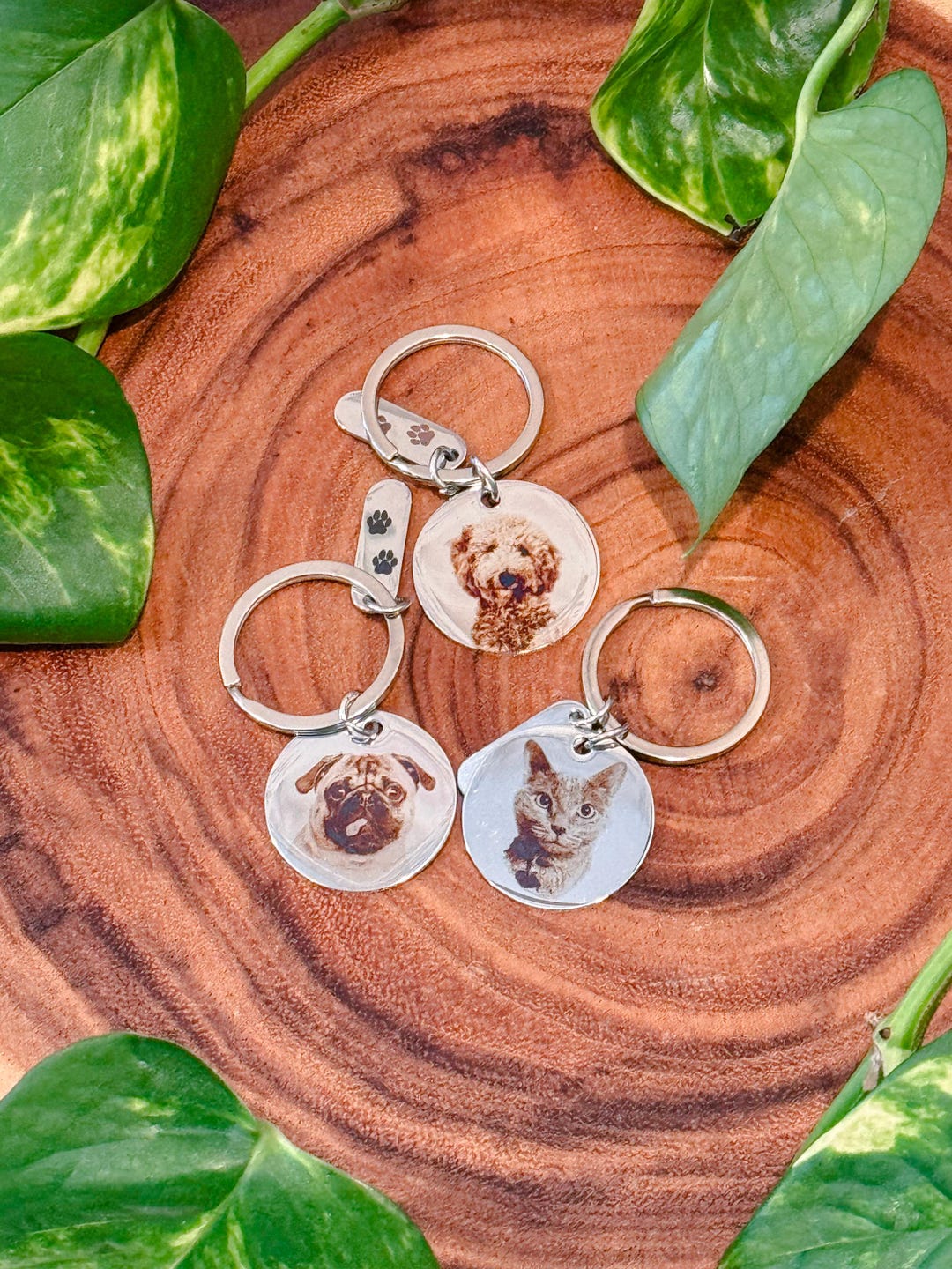 Customizable Pet Keychains - Etsy