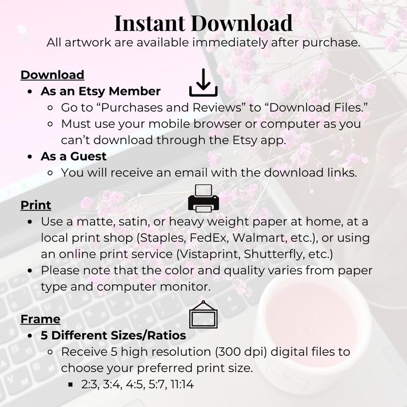 Motivational Wall Art | Black and White Printable | Home Office Decor | Modern Aesthetic Quote ...