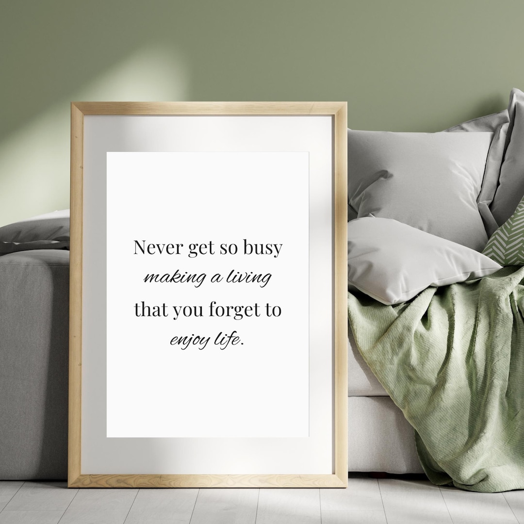 Inspirational Quote Wall Art | Black and White Typography Print ...