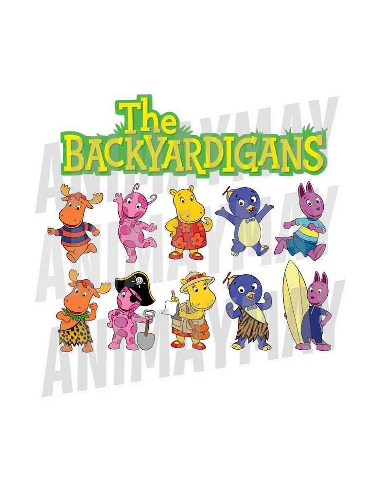Backyardigans Cartoon File Bundle (PNG, JPG, PDF, Doc) (digital ...