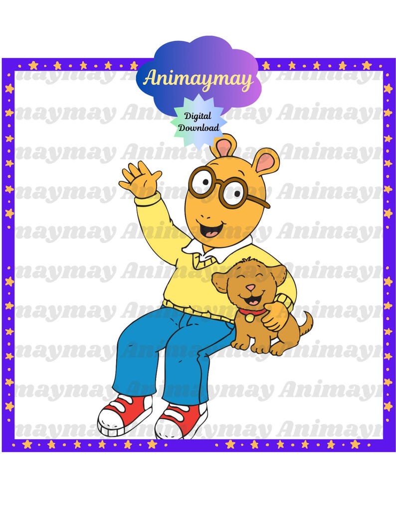 Arthur Cartoon Clipart Bundle: 90s School Designs (PNG JPG PDF) - Etsy ...