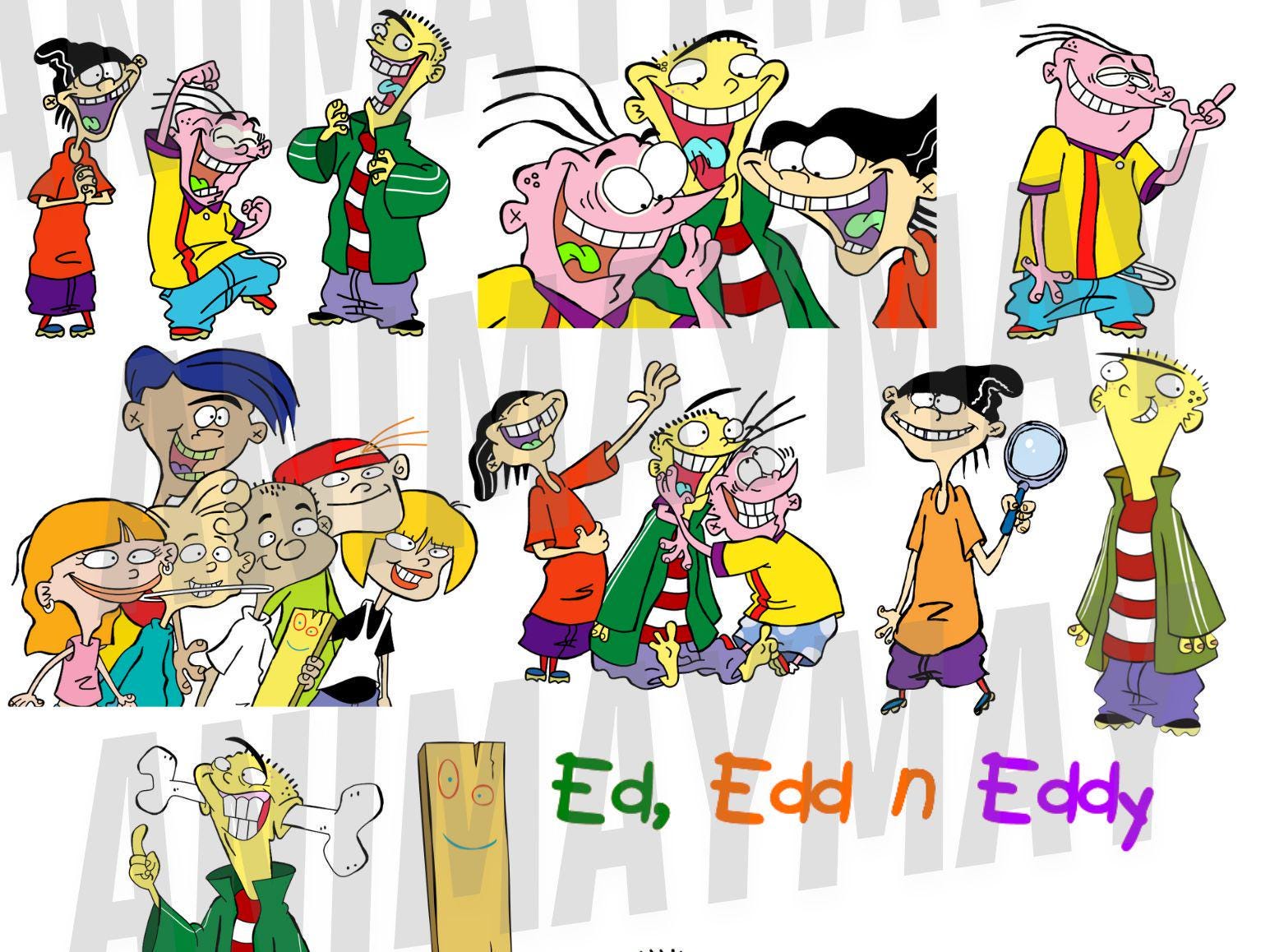 Ed Edd N Eddy Cartoon Character Bundle (digital Download) - Etsy