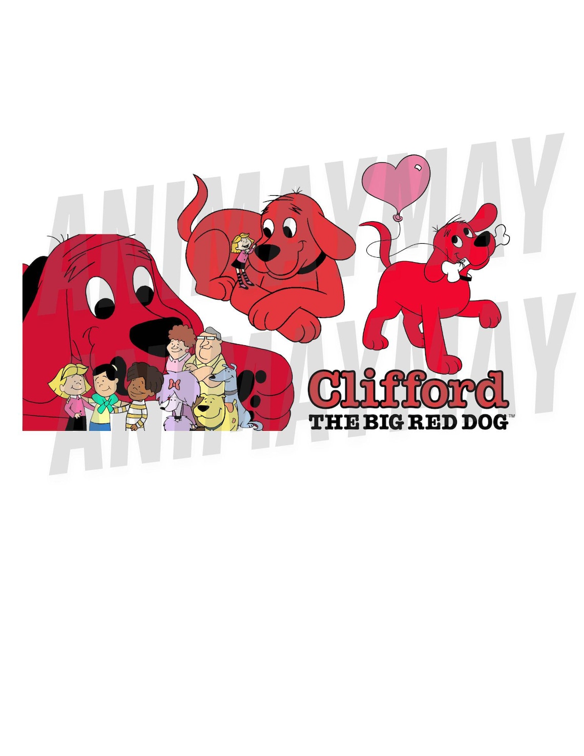 Clifford the Big Red Dog Clipart Bundle (digital Download) - Etsy