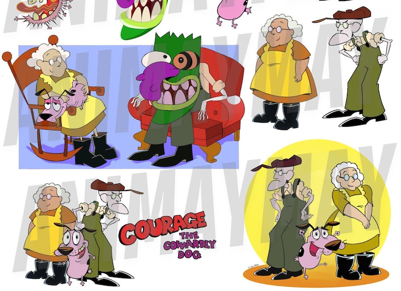 Courage the Cowardly Dog Cartoon Bundle (digital Download) - Etsy