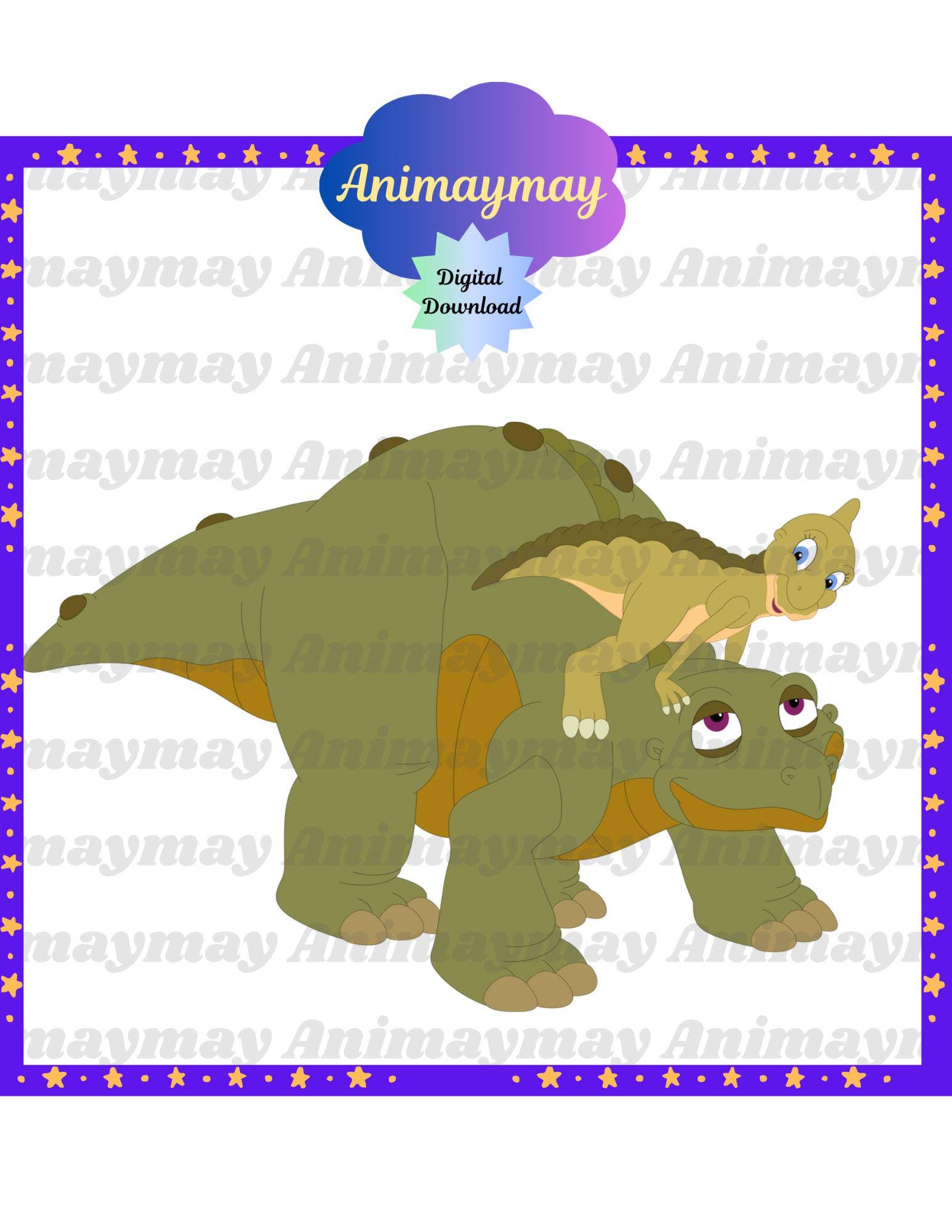 Land Before Time Clipart Bundle: Cartoon Characters (JPG, PDF, PNG ...