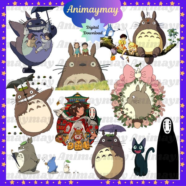 Totoro Illustration - Etsy