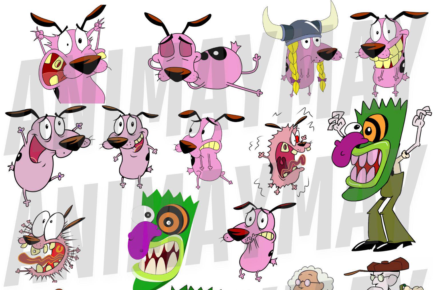 Courage the Cowardly Dog Cartoon Bundle (digital Download) - Etsy